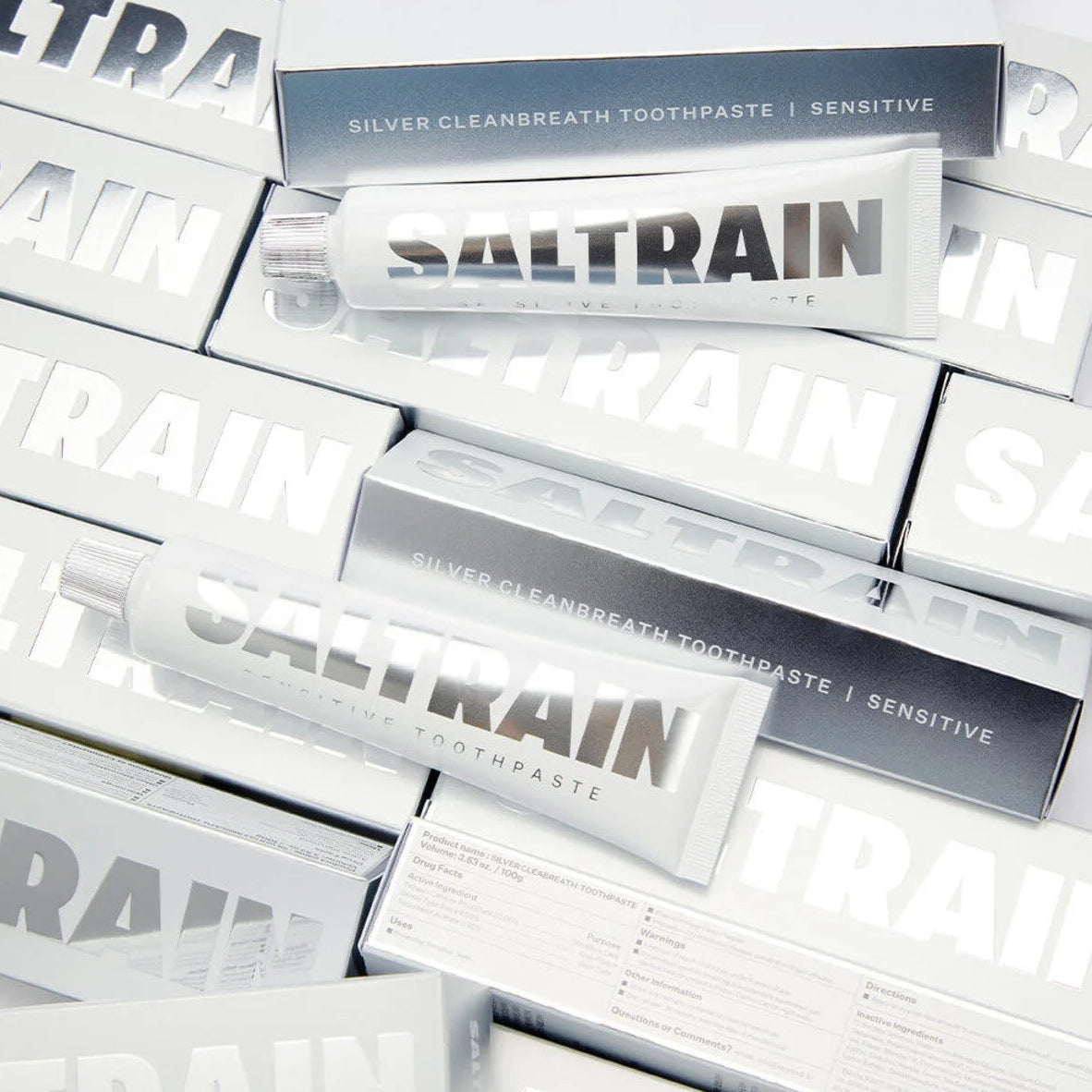 SALTRAIN Sensitive Toothpaste | Silver Clean Breath 100g – onion