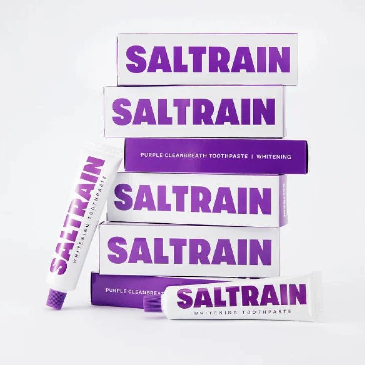 SALTRAIN Whitening Toothpaste | Purple Clean Breath 80g – onion