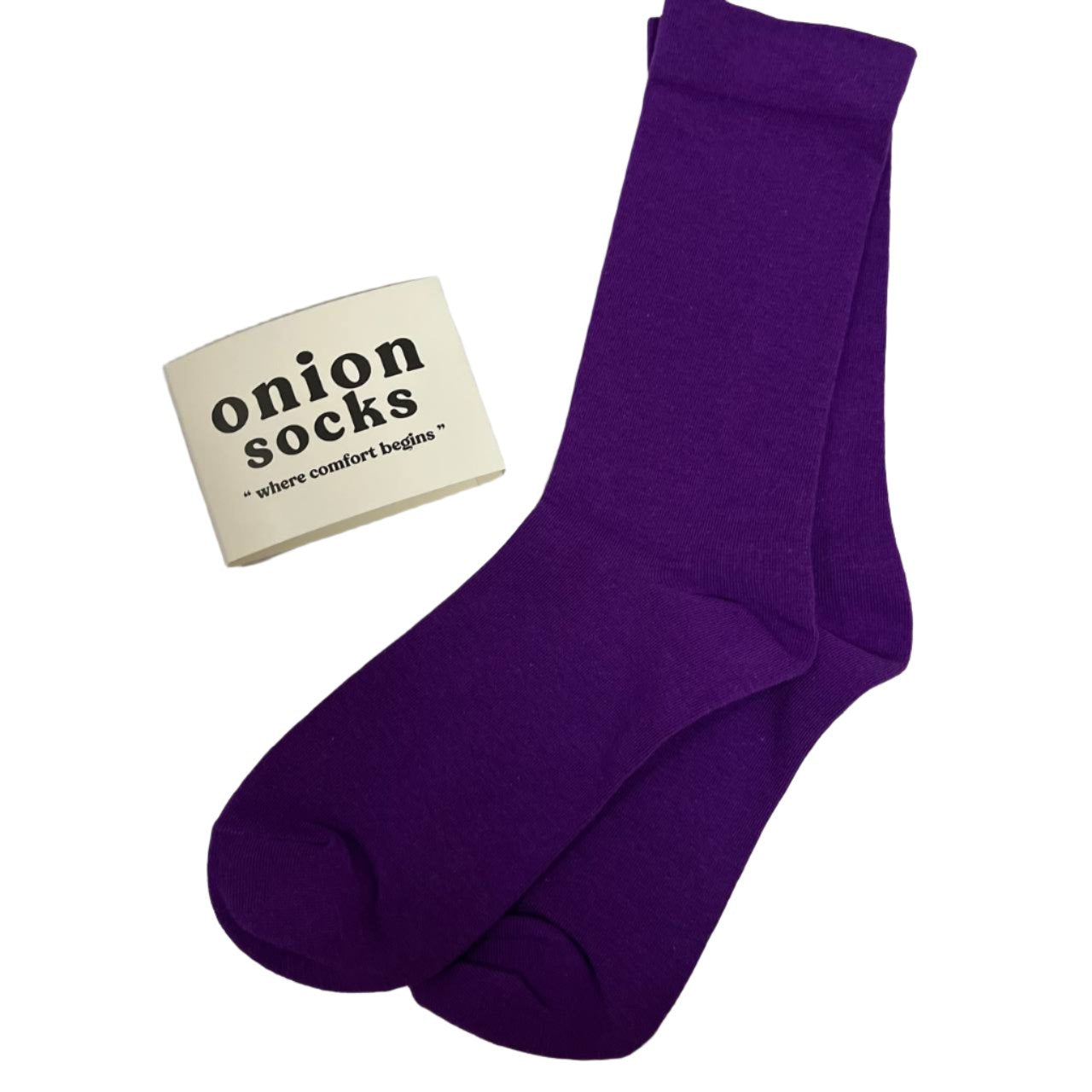 [M] Indigo Purple Socks – onion
