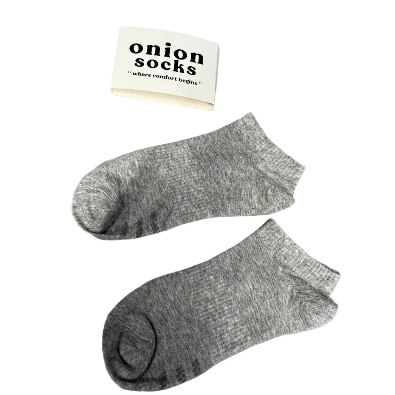 [S] Light Grey Socks – onion