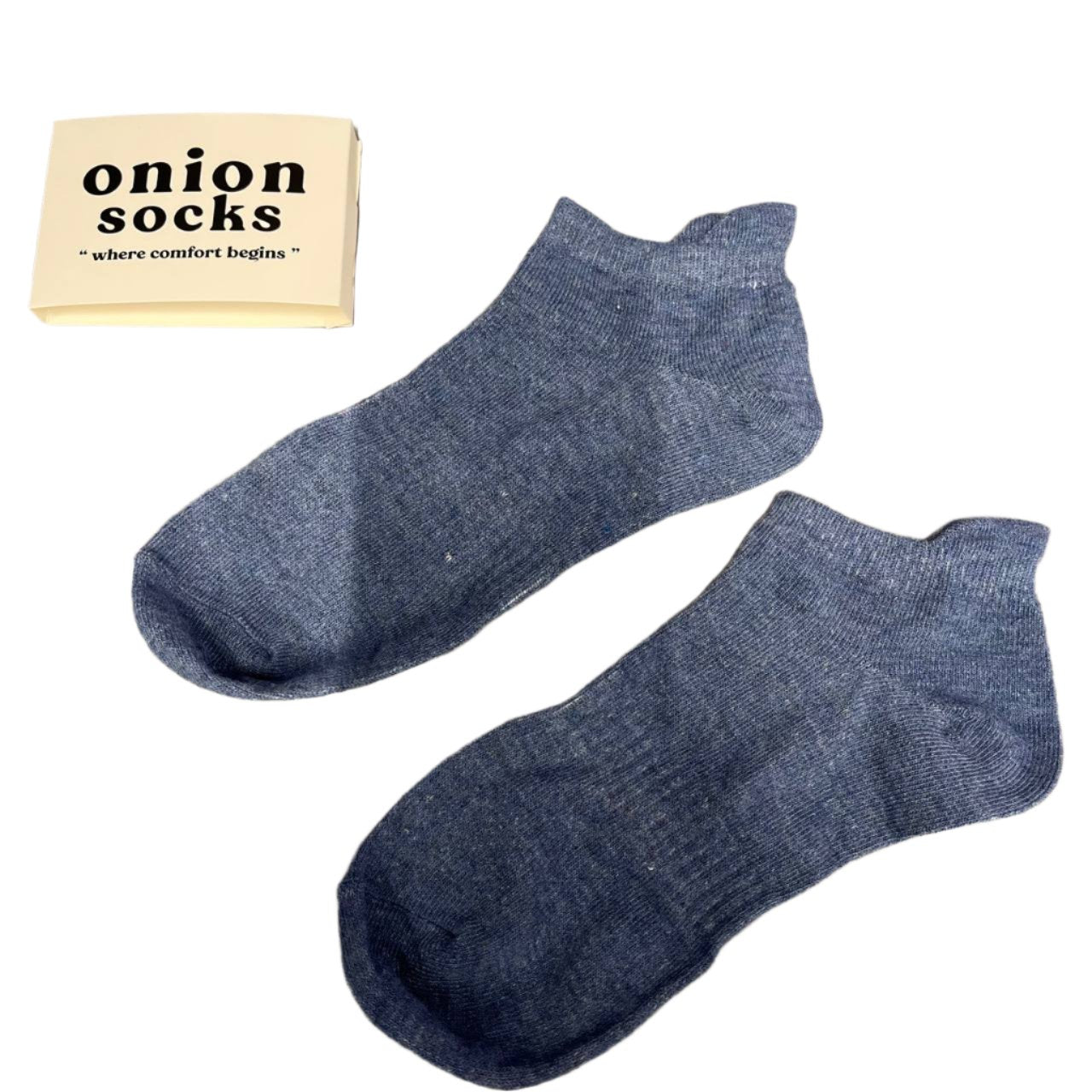 [S] Denim Blue Socks – onion