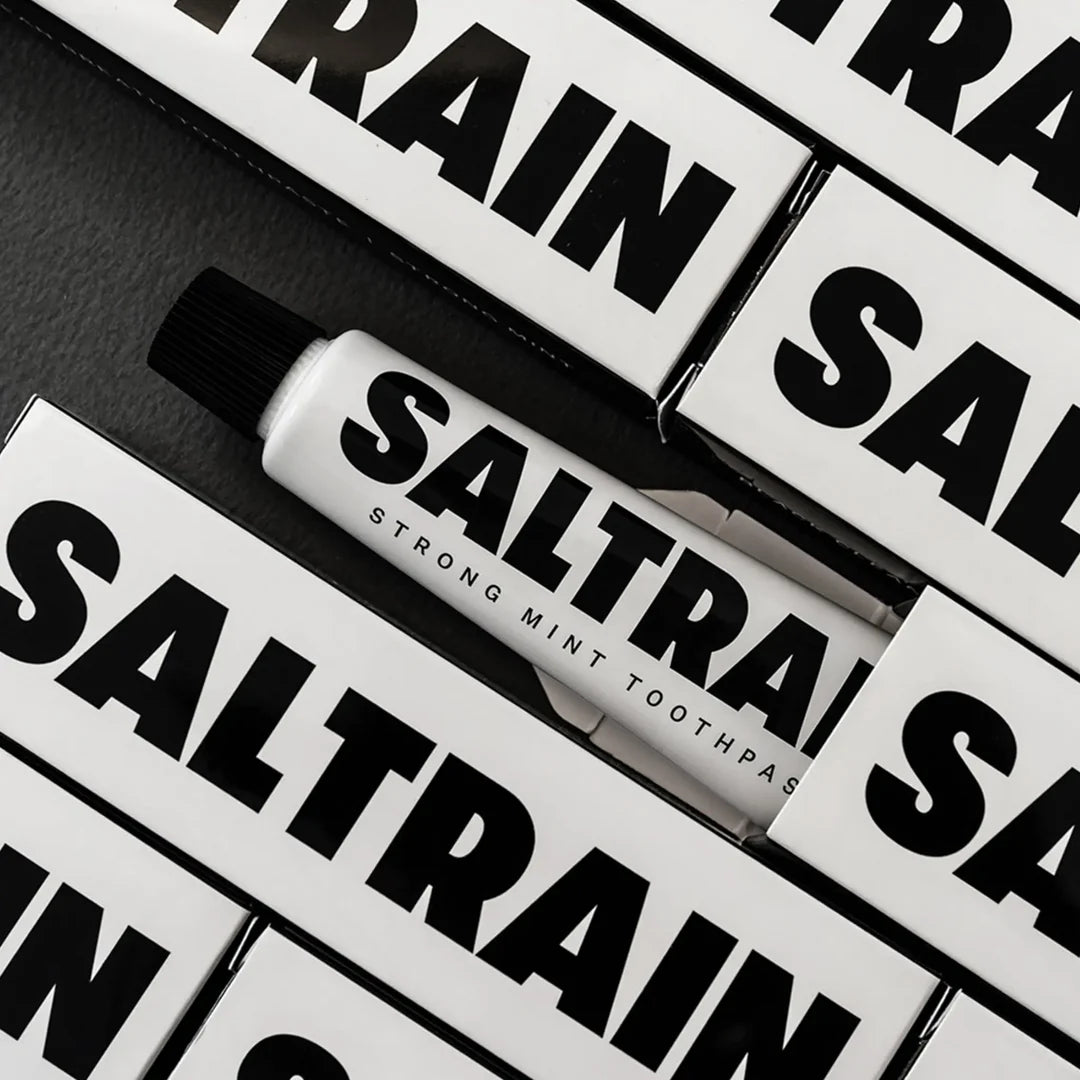 SALTRAIN Strong Mint Toothpaste | Black Gray Salt (2 Sizes) – onion