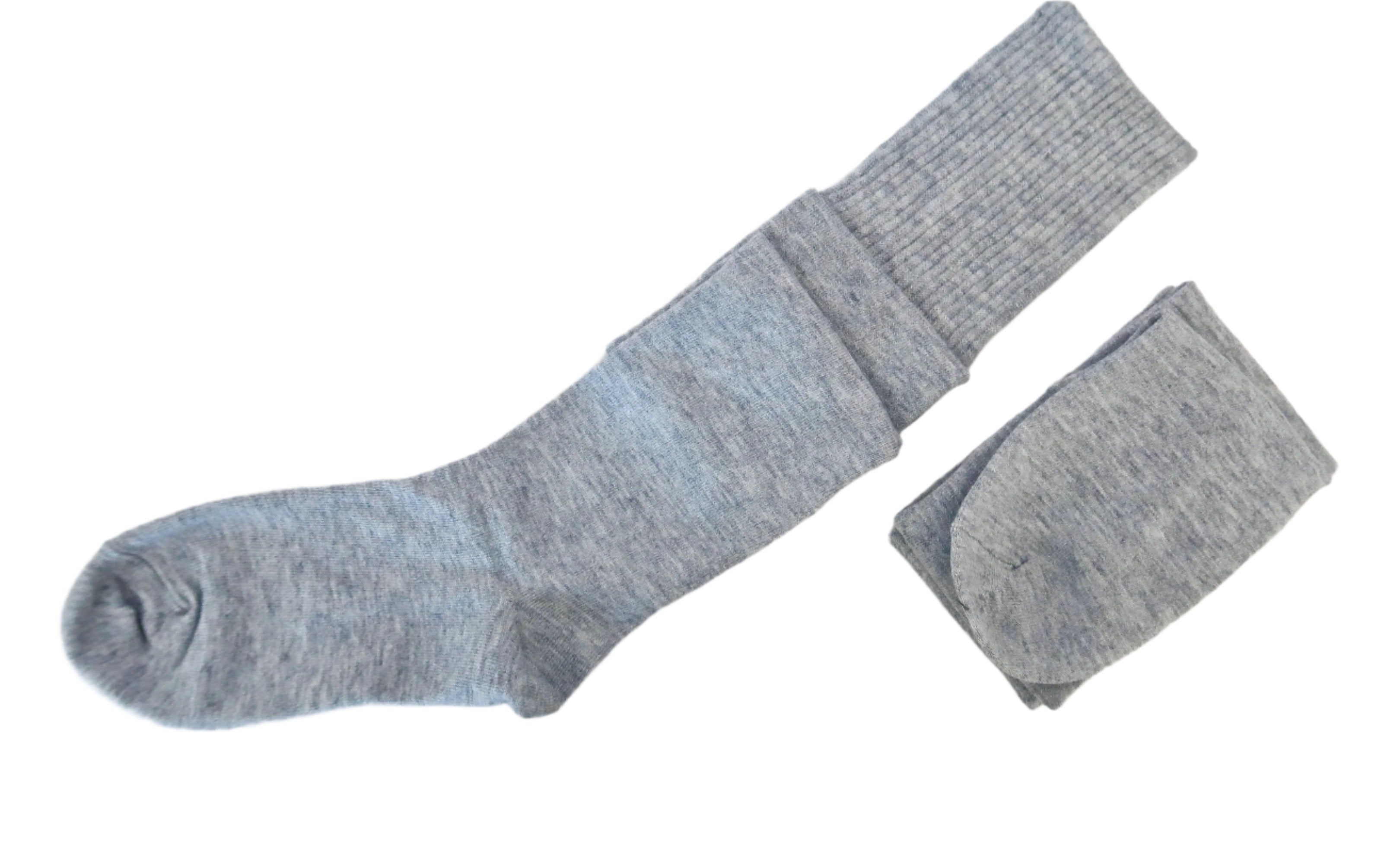 [L] Basic Grey Long Socks – onion